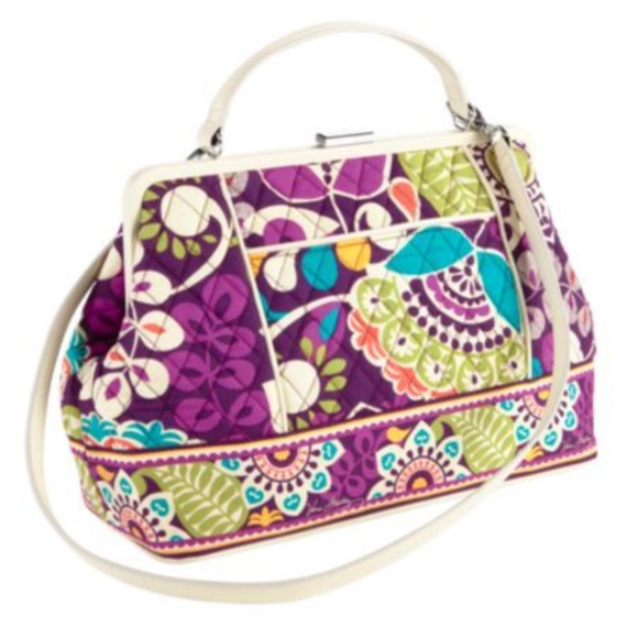 Vera Bradley | Bags | Vera Bradley Barbara Frame Bag In Plum Crazy ...